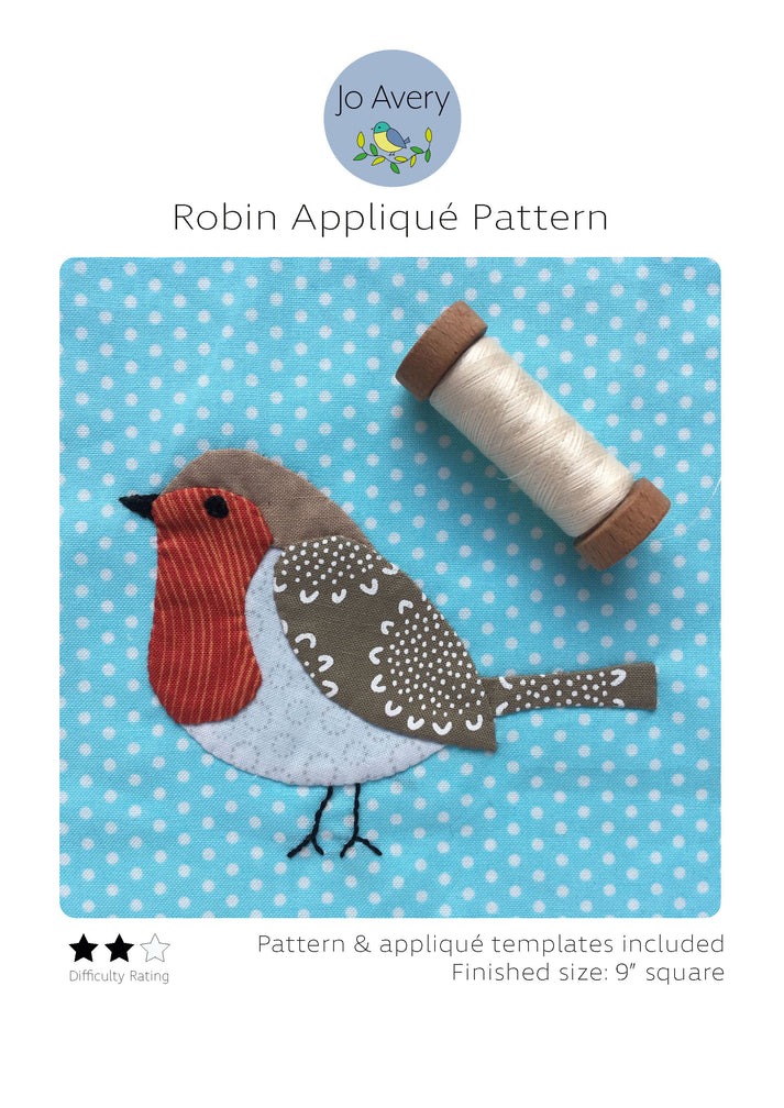Robin Appliqué PDF Pattern – Stitch Gathering